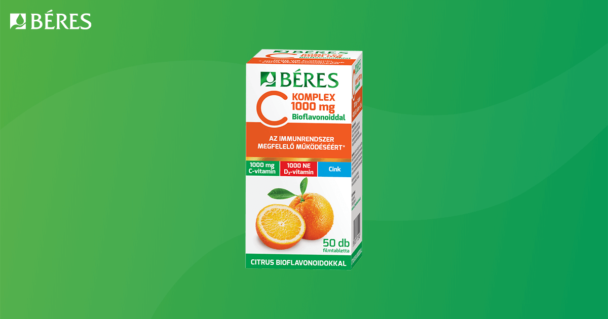 BÉRES C COMPLEX 1000 MG FILM-COATED TABLETS