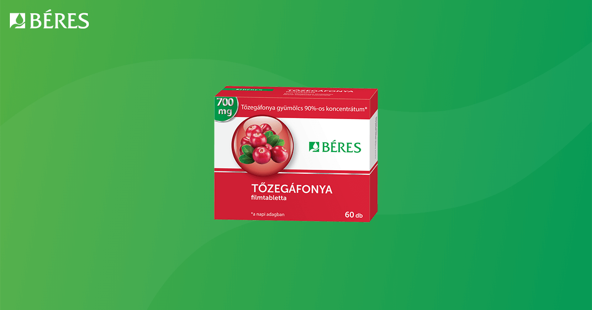BÉRES Cranberry tablets from Béres Pharmaceuticals
